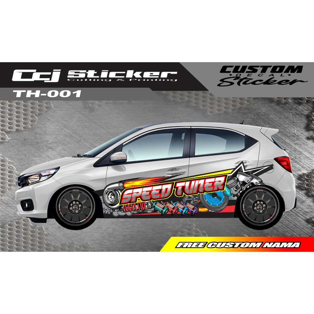 Jual Decal stiker thailok brio, jazz, agya, yaris semua mobil city car ...