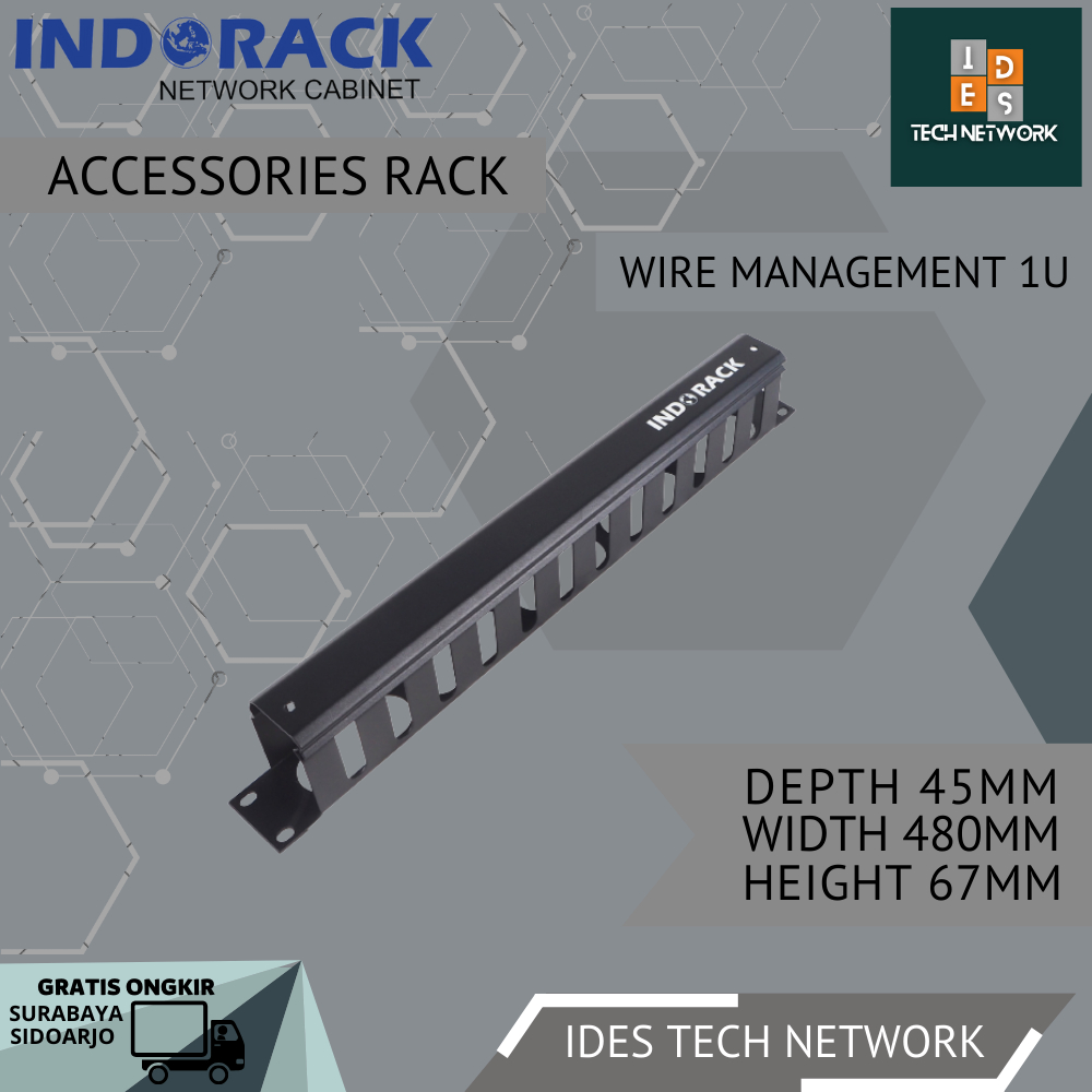 Jual Aksesoris Rack Server Indorack WM01 Wire Management 1U | Shopee Indonesia