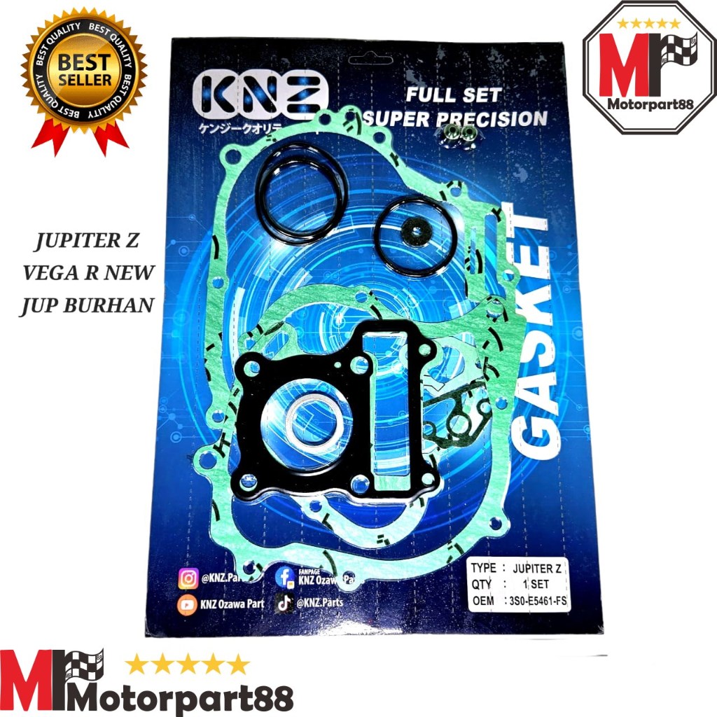 Jual PAKING KNZ GASKET FULL SET JUPITER Z VEGA R NEW JUPITER Z BURHAN | Shopee Indonesia
