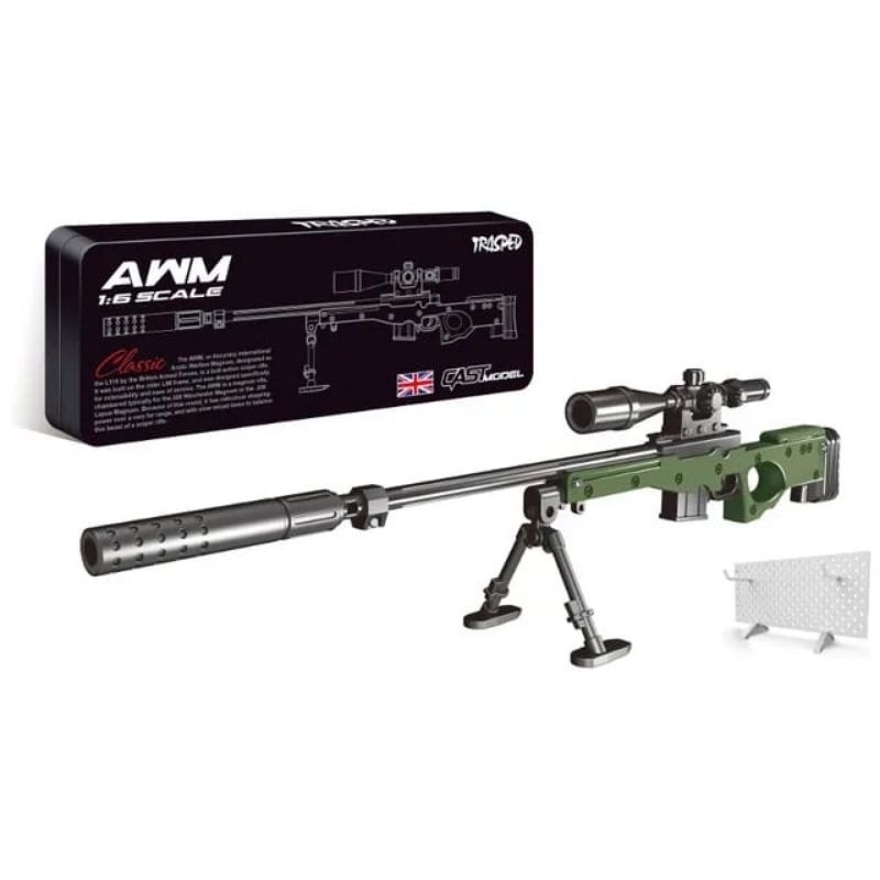 Jual Die Cast Gun/ Miniatur/ Pajangan Model AWM Hijau Scale 1:6 ...