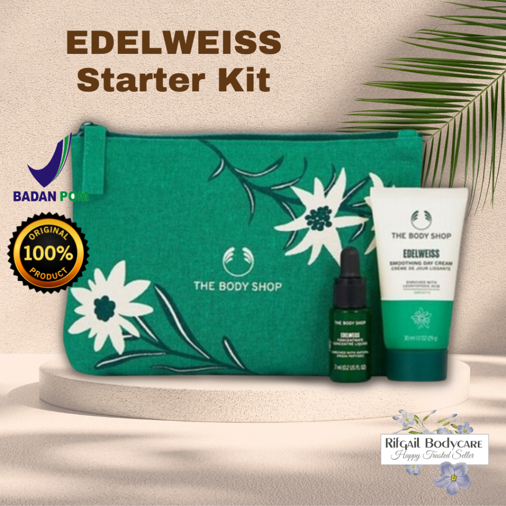 Jual TBS The Body Shop Edelweiss Starter Travel Kit | Shopee Indonesia