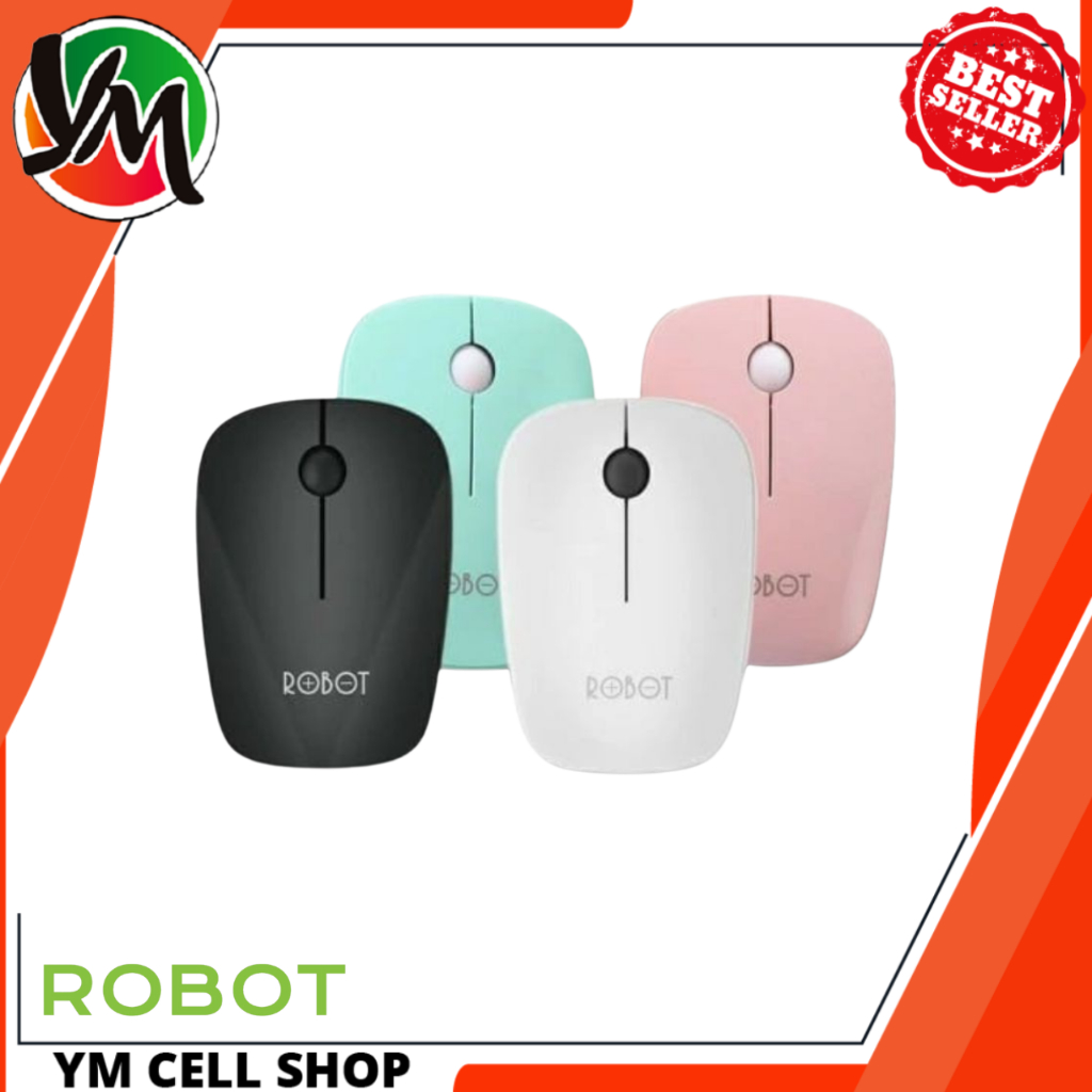 Jual Mouse ROBOT M220 Wireless 2.4GHz Optical 1600DPI Receiver USB ...