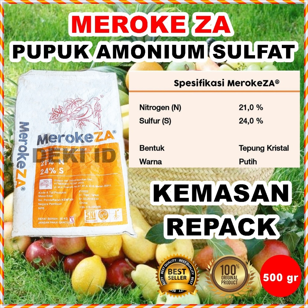Jual Pupuk ZA Meroke 500 gr Kemasan Repack Amonium Sulfat | Shopee ...