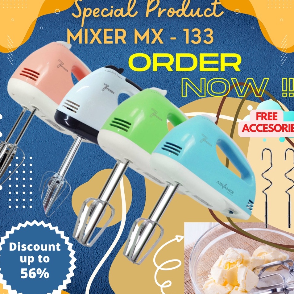 Jual fz Termurah Hand Mixer Advance MX133 Alat Pengocok Telor Pengaduk ...
