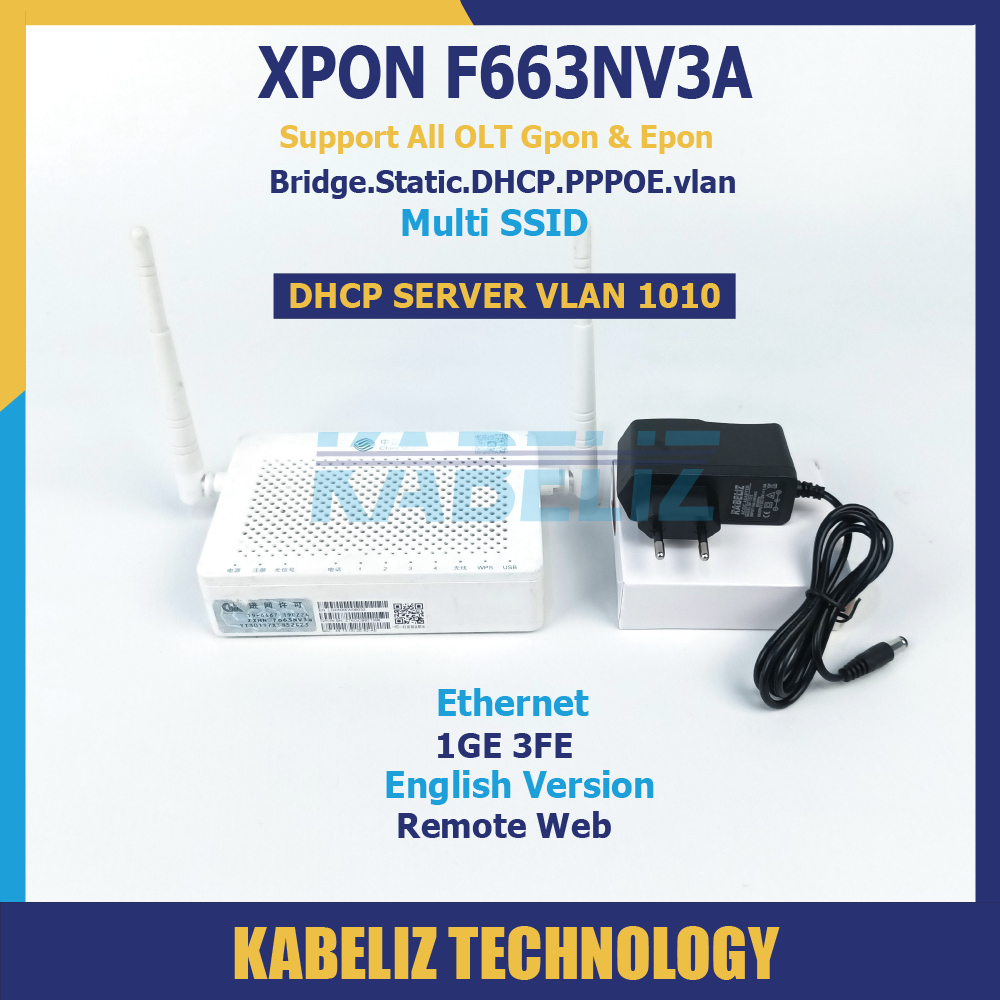 Jual ONU XPON F663NV3A SUPPORT ALL OLT EPON DAN ALL OLT GPON ONT WIFI ...
