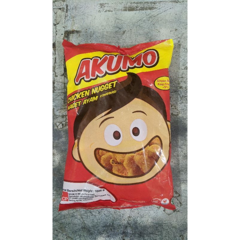 Jual Akumo nugget ayam 1000 gram halal Akumo chiken nugget 500 gram ...