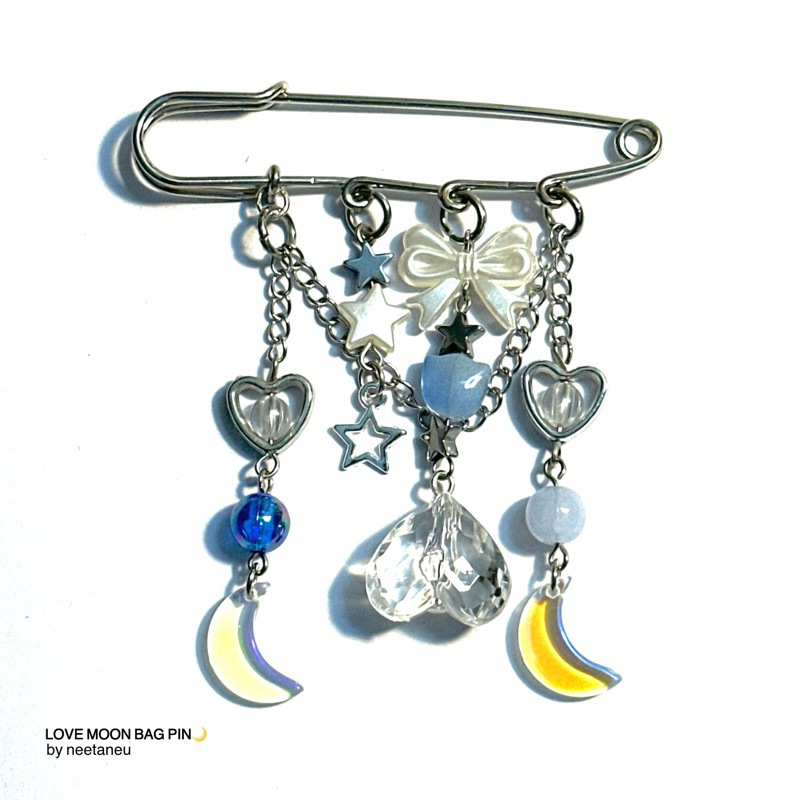 Jual love moon bag pin | pin aesthetic | pin tas | | Shopee Indonesia