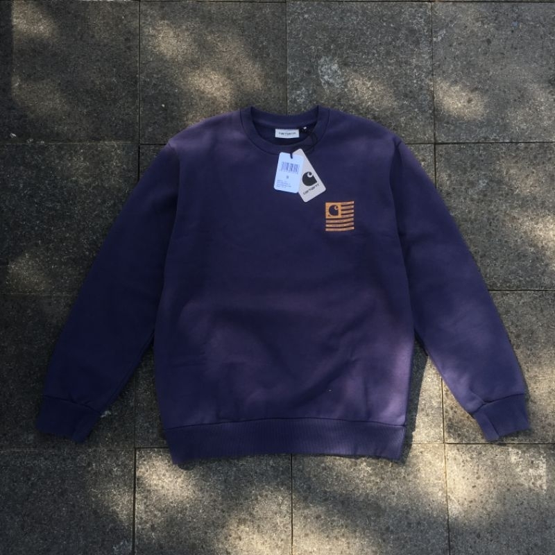Jual Carhartt WIP Label State Flag Sweat BNWT | Shopee Indonesia