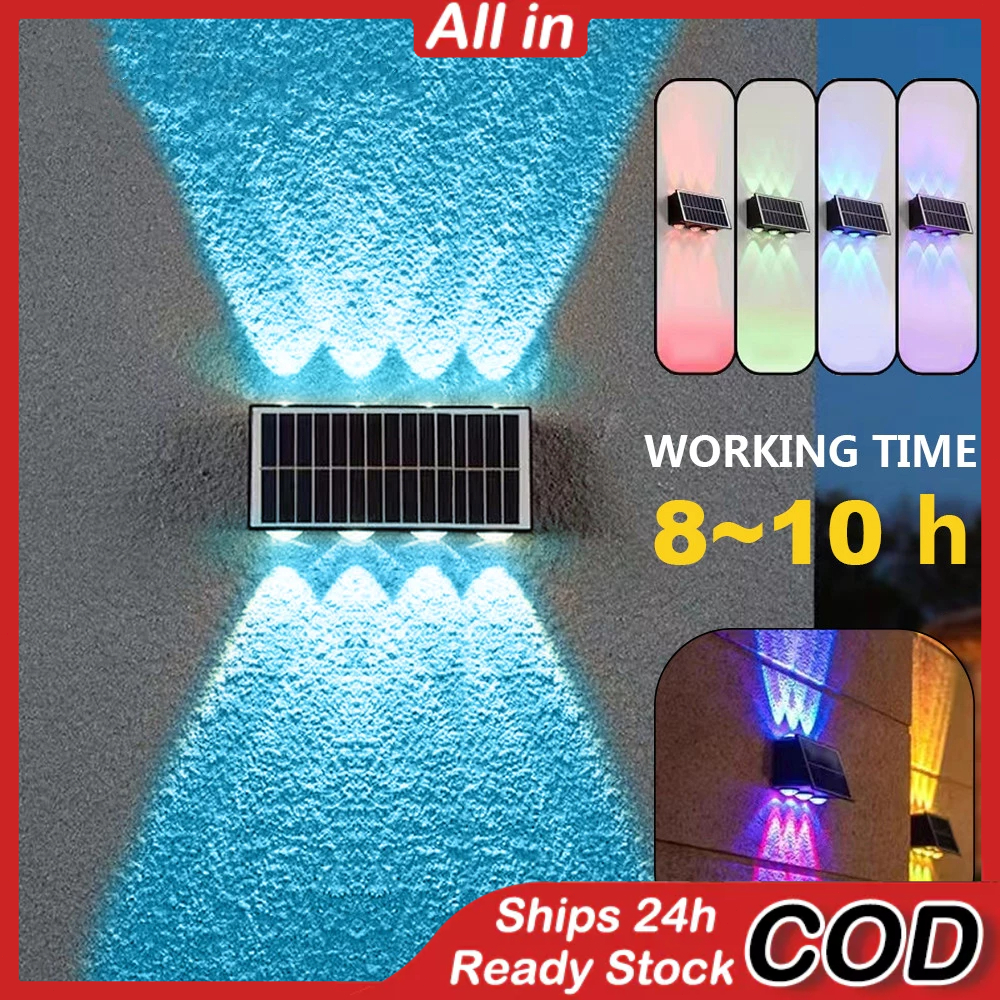 Jual 【Harga Minimum】Lampu Dinding Tenaga Surya LED Luar Ruangan Tahan Air Sensor LED 4/6/8/Lampu ...