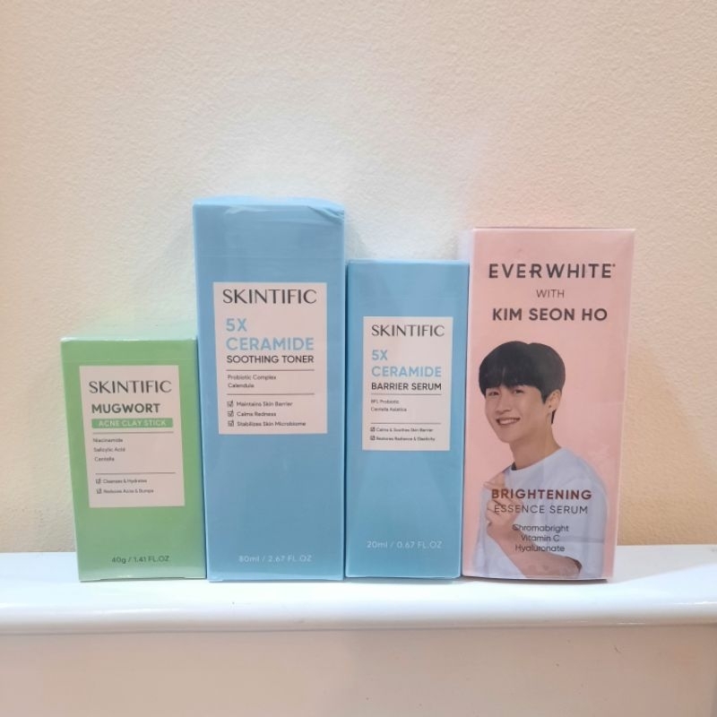 Jual skintific 5x ceramide serum soothing toner mugwort acne clay stick ...