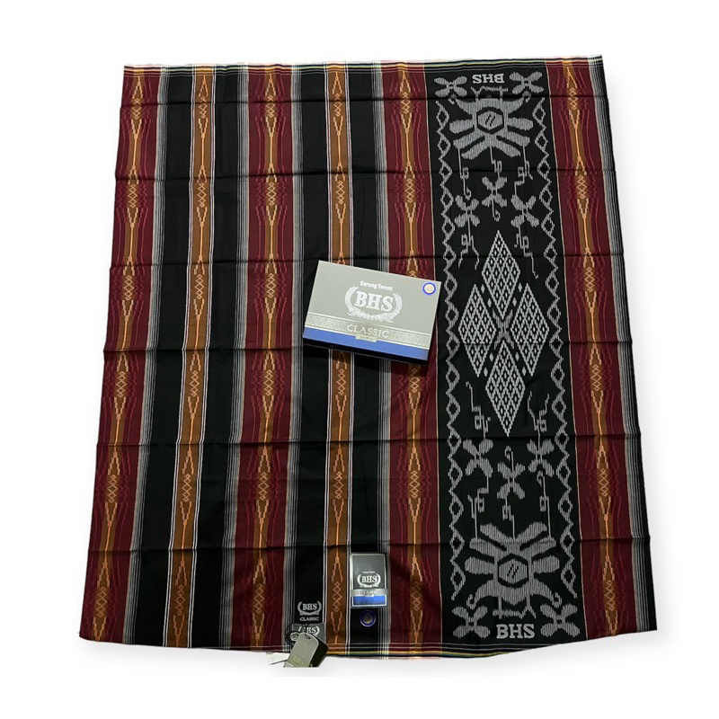 Jual SARUNG BHS CLASSIC SILVER DKG HITAM MERAH | Shopee Indonesia