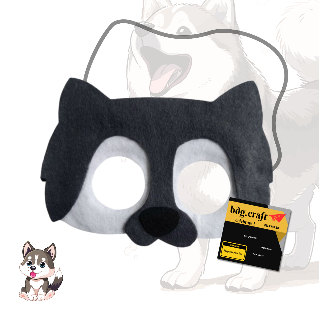 Jual Csoplay mask Topeng Binatang DOG anjing HUSKY | Shopee Indonesia