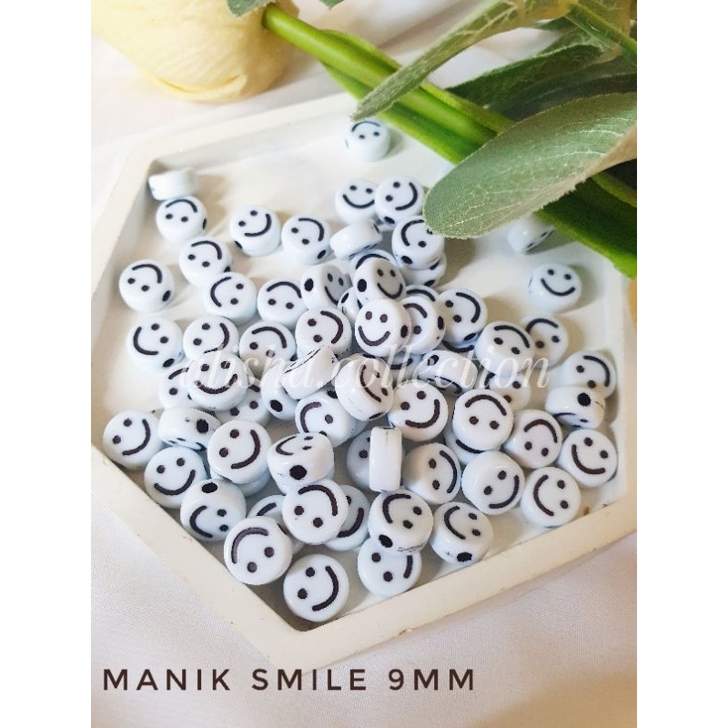 Jual Mote Smile Bulat Pipih 7mm 9mm | Manik Smile Bulat 7mm 9mm ...
