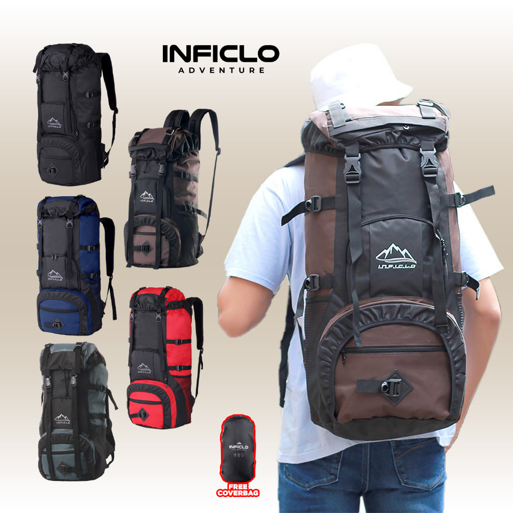Jual Inficlo - Nomad Tas Ransel Punggung Gunung Kapasitas 60L Tas Carrier Travel IFS 656 ...
