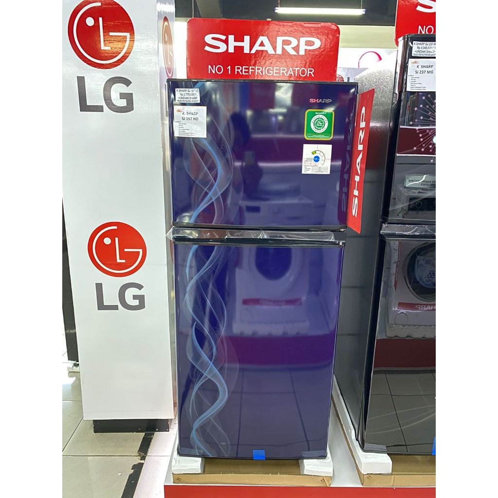 Jual KULKAS SHARP 2 PINTU SJ 197 ND | Shopee Indonesia