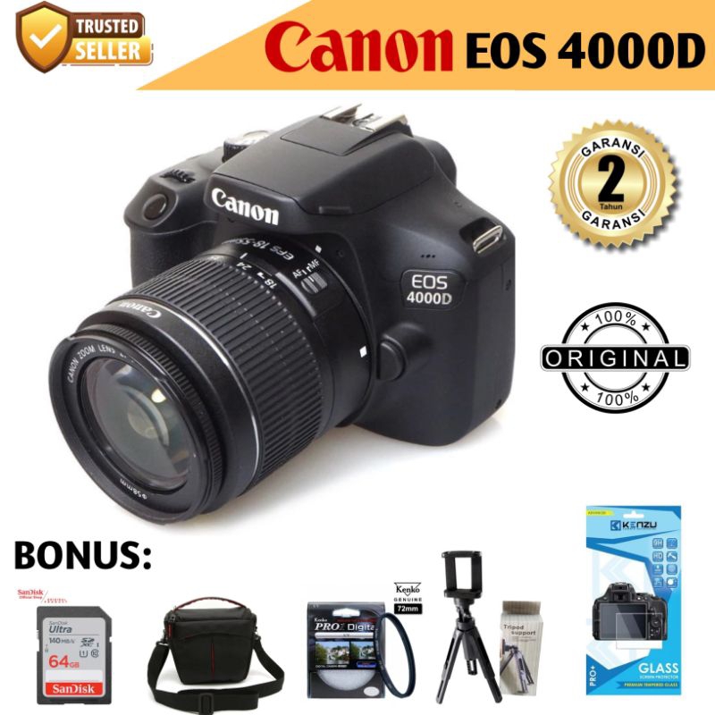 Jual Kamera Dslr Canon Eos 4000d Camera Canon Eos 4000D Kamera DSlr ...