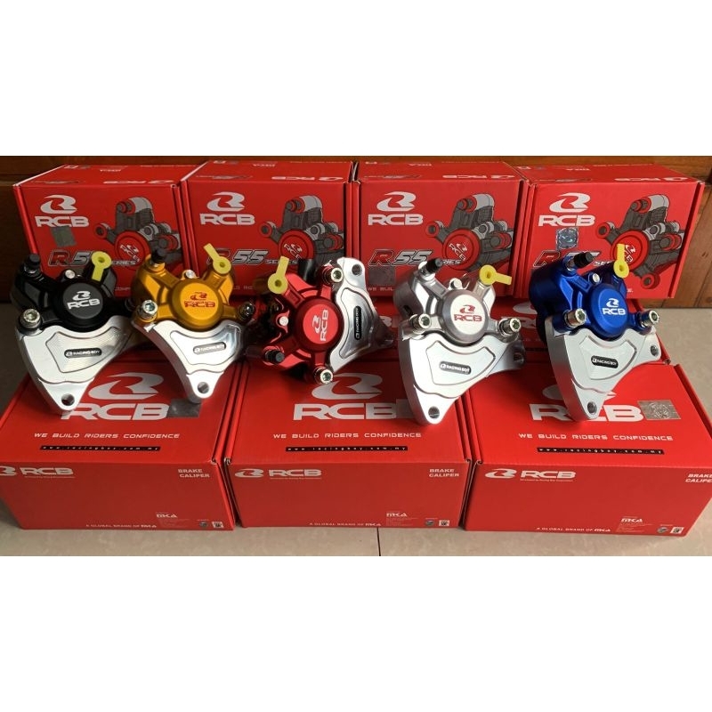 Jual Breket Kaliper RCB R55 2piston 300mm Yamaha Y125Z F1zr Rxking ...