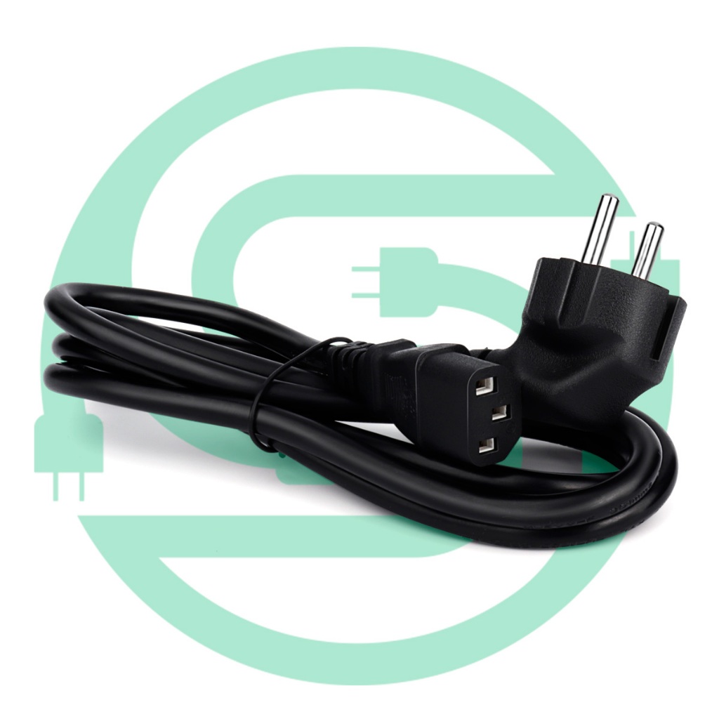 Jual Kabel Power Supply 1 Meter Kaki 2 Cable Power CPU Monitor Komputer ...