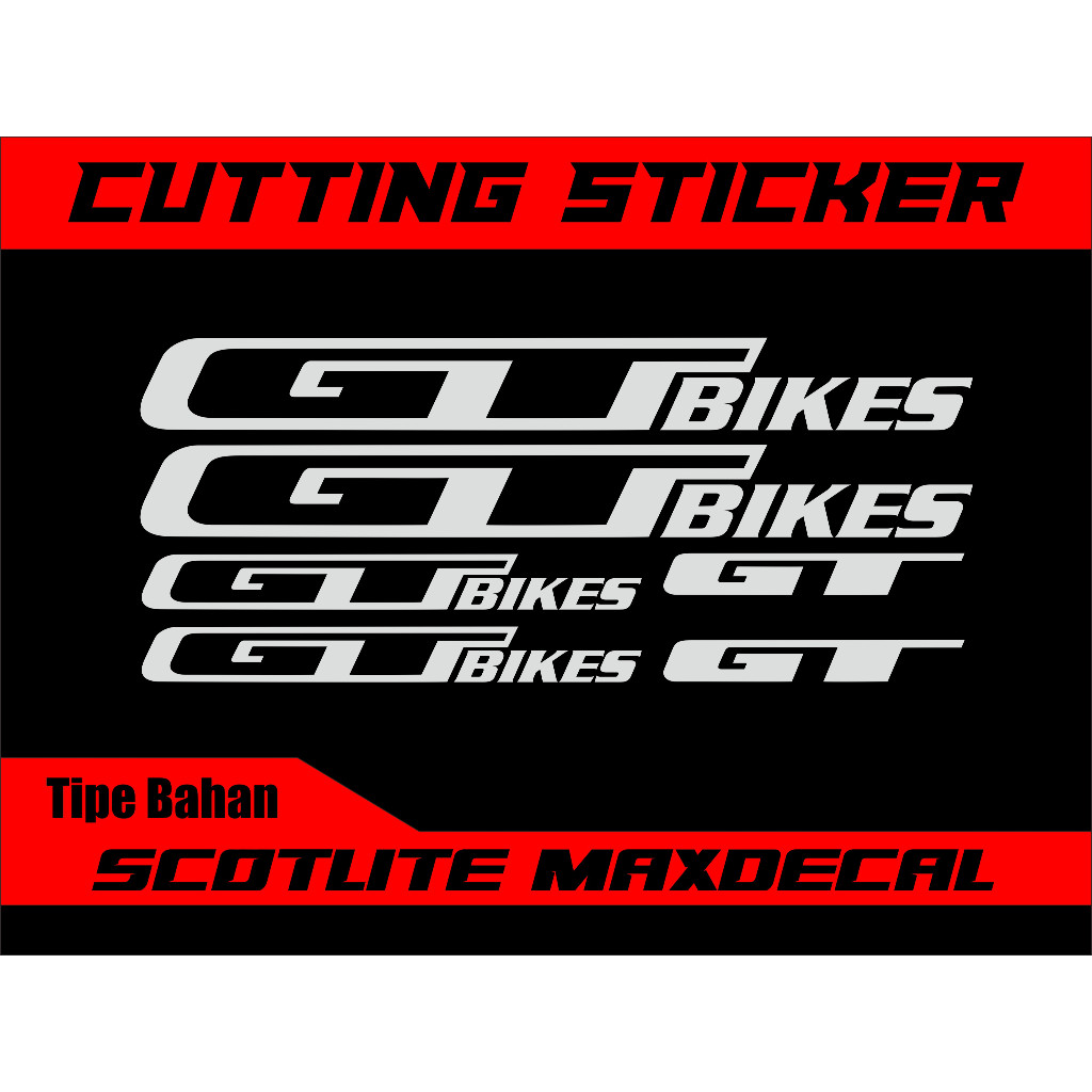 Jual Cutting Sticker Sepeda GT BIKES, Stiker GT Bikes | Shopee Indonesia