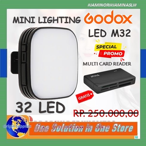 Jual Godox M32 Mini LED Fill Light Video Lighting for Smart Phone ...
