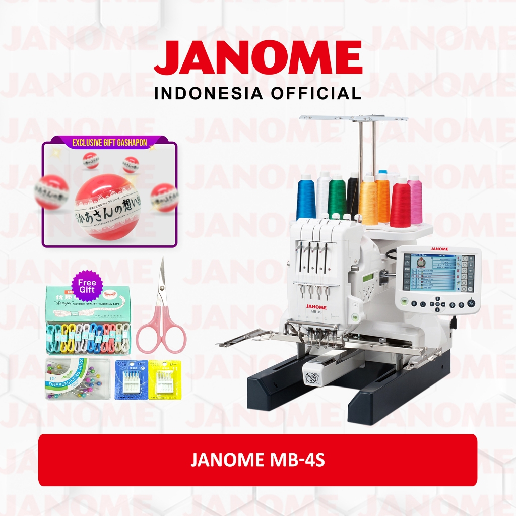 Jual Mesin Bordir JANOME MB-4S Benang MB4S Japan Quality | Shopee Indonesia