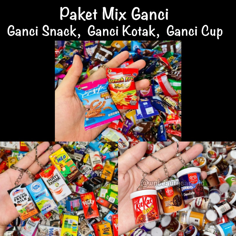 Jual Paket Ganci Mix (Ganci Snack, Ganci Kotak, Ganci Cup) | Shopee ...