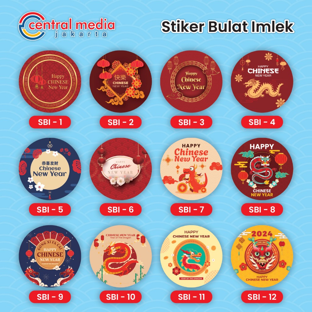 Jual Sticker Hampers Imlek Bulat Cromo Stiker Chinese New Year Label Toples Kue CNY | Shopee ...