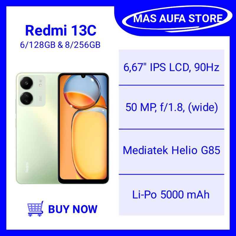 Jual Redmi 13C 6/128GB & 8/256GB Garansi Resmi | Shopee Indonesia