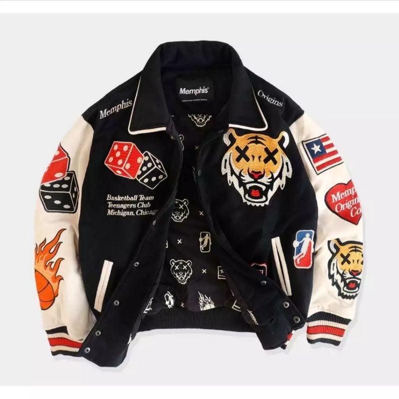 Jual VARSITY JACKET - MICHIGAN (LIMITED EDITION) MEMPHISORIGINS - SIZE ...