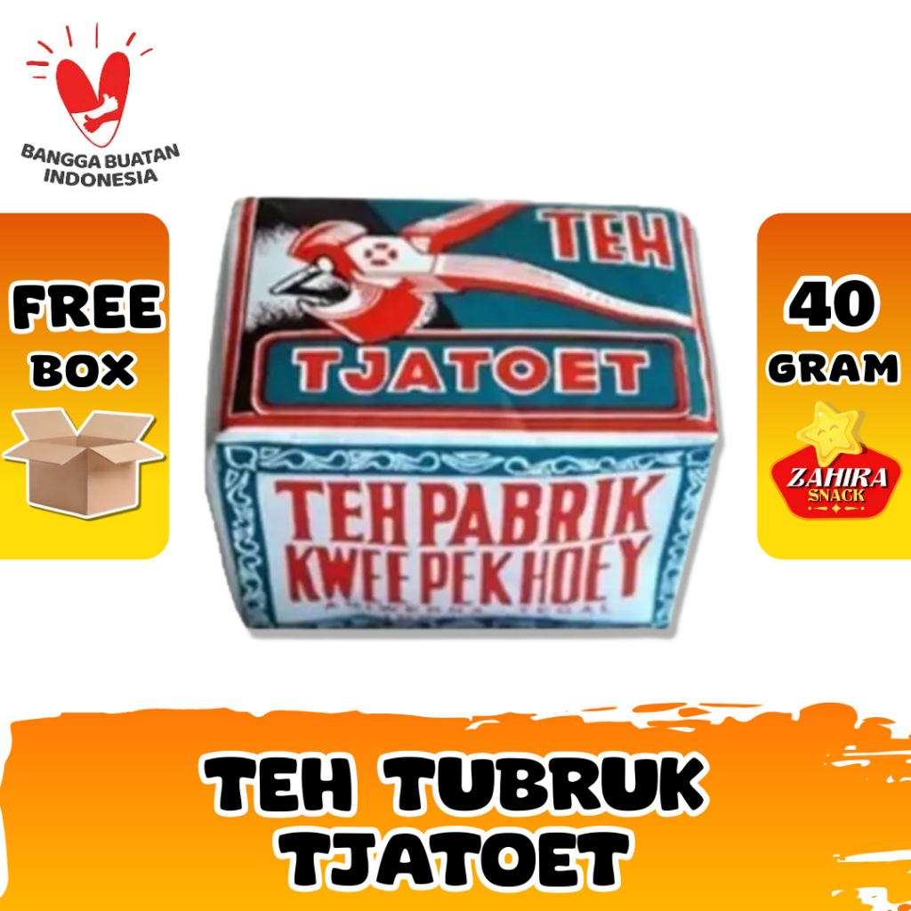 Jual Teh Tubruk Tjatoet Biru Teh Wangi Melati 40 gram | Shopee Indonesia