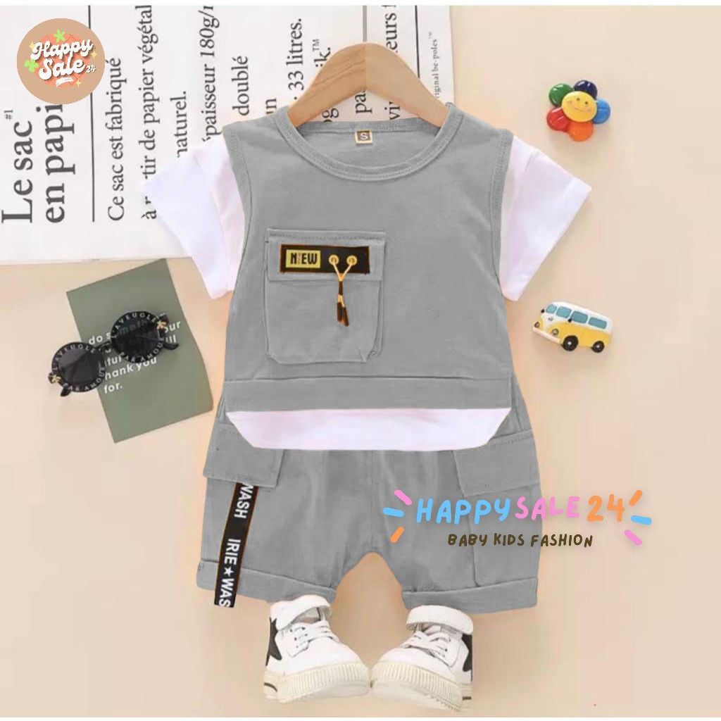 Jual PROMO-SETELAN ANAK KAOS ROMPI ANAK CELANA PENDEK ANAK USIA 1-5 ...