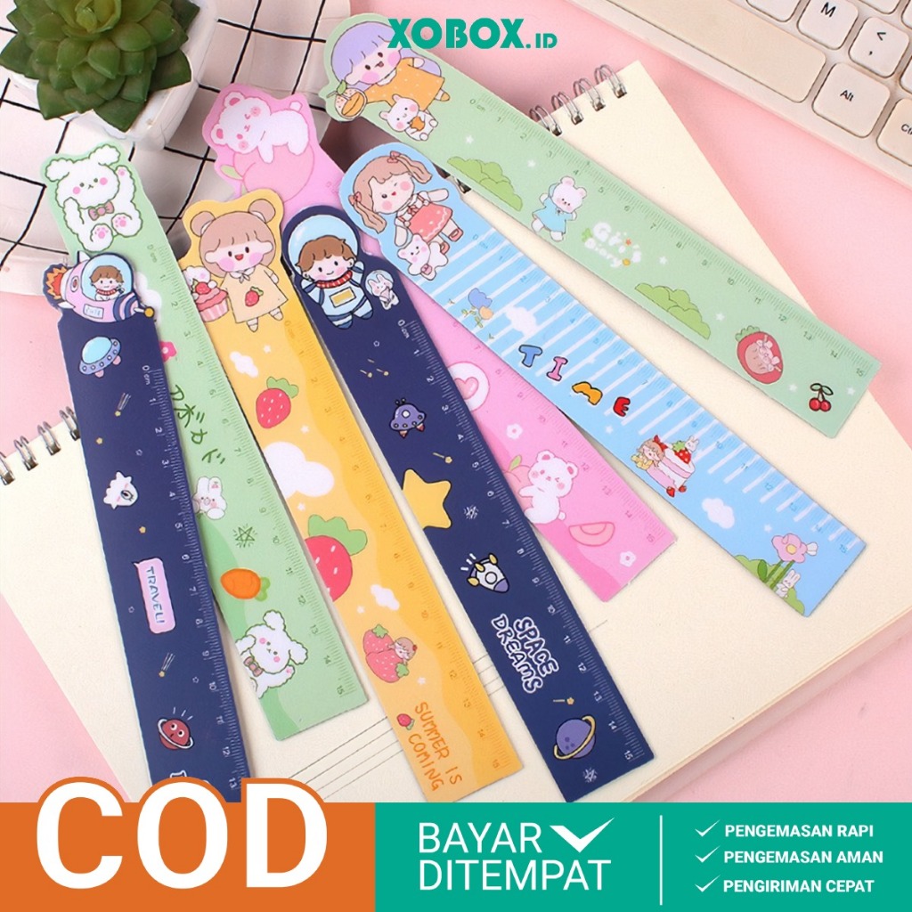 Jual Penggaris Lentur Flexibel 15cm Motif Lucu Anti Patah Pengaris Anak ...