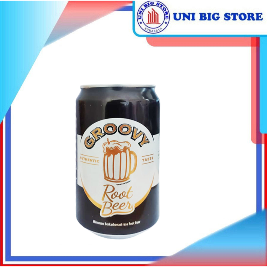 Jual Groovy Rootbeer Soda Drink Root Beer 330 ml Kaleng Can Minuman ...