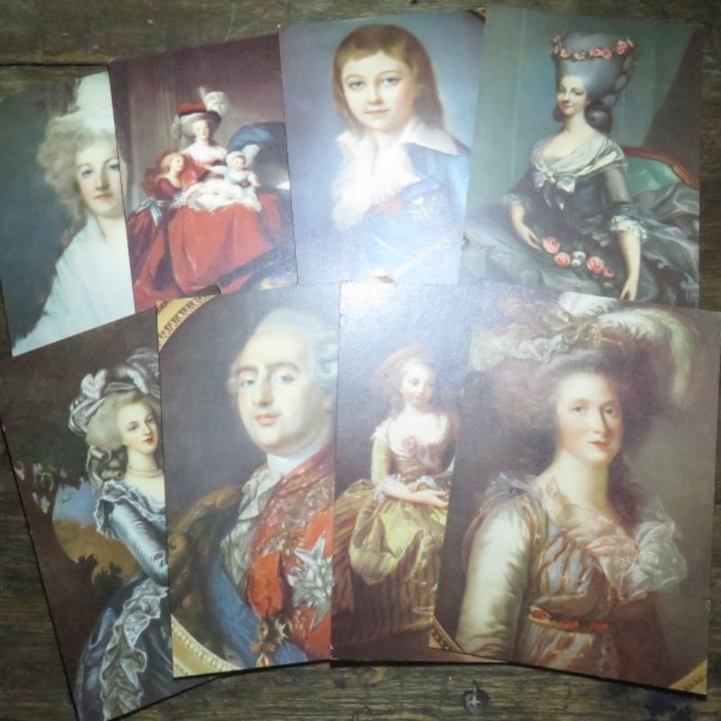 Jual kartu pos antik lukisan keluarga raja perancis 8 pcs | Shopee ...
