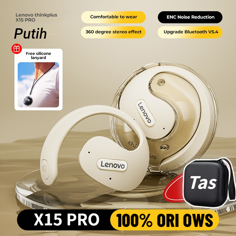 Jual 100% ORI Lenovo Thinkplus X15 Pro OWS Headset Bluetooth 5.4 ...
