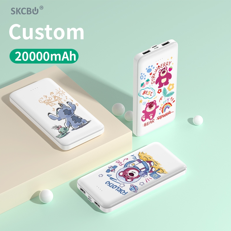 Jual SKCBO Custom Powerbank 20000 mah T63 Dual USB LED Kustom Power ...