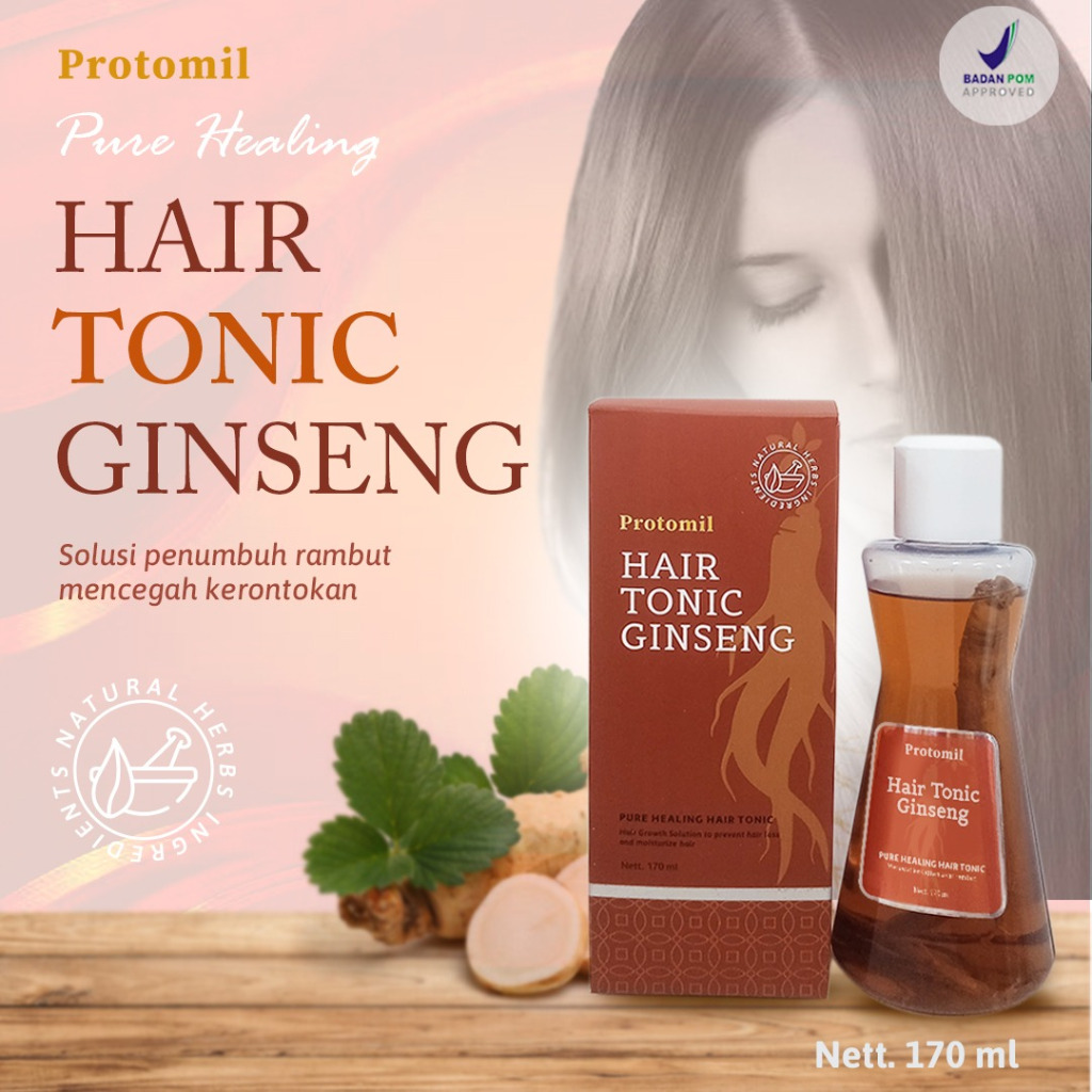 Jual 𝗣𝗥𝗢𝗧𝗢𝗠𝗜𝗟 𝗫 𝗤𝗜𝗔𝗡𝗦𝗢𝗧𝗢 Hair Tonic Ginseng Hair Treatment Growth Tonic ...