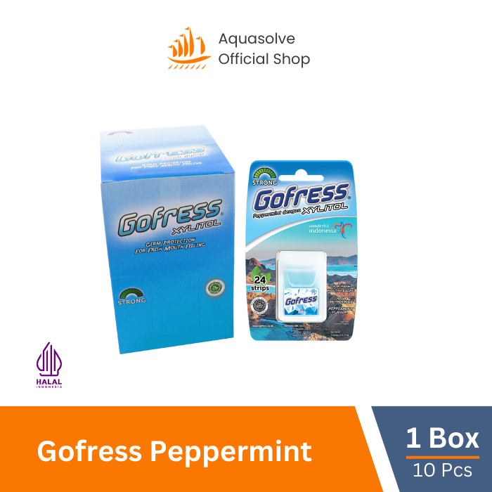 Jual [BOX] Gofress Xylitol Peppermint (10 Pcs) | Shopee Indonesia