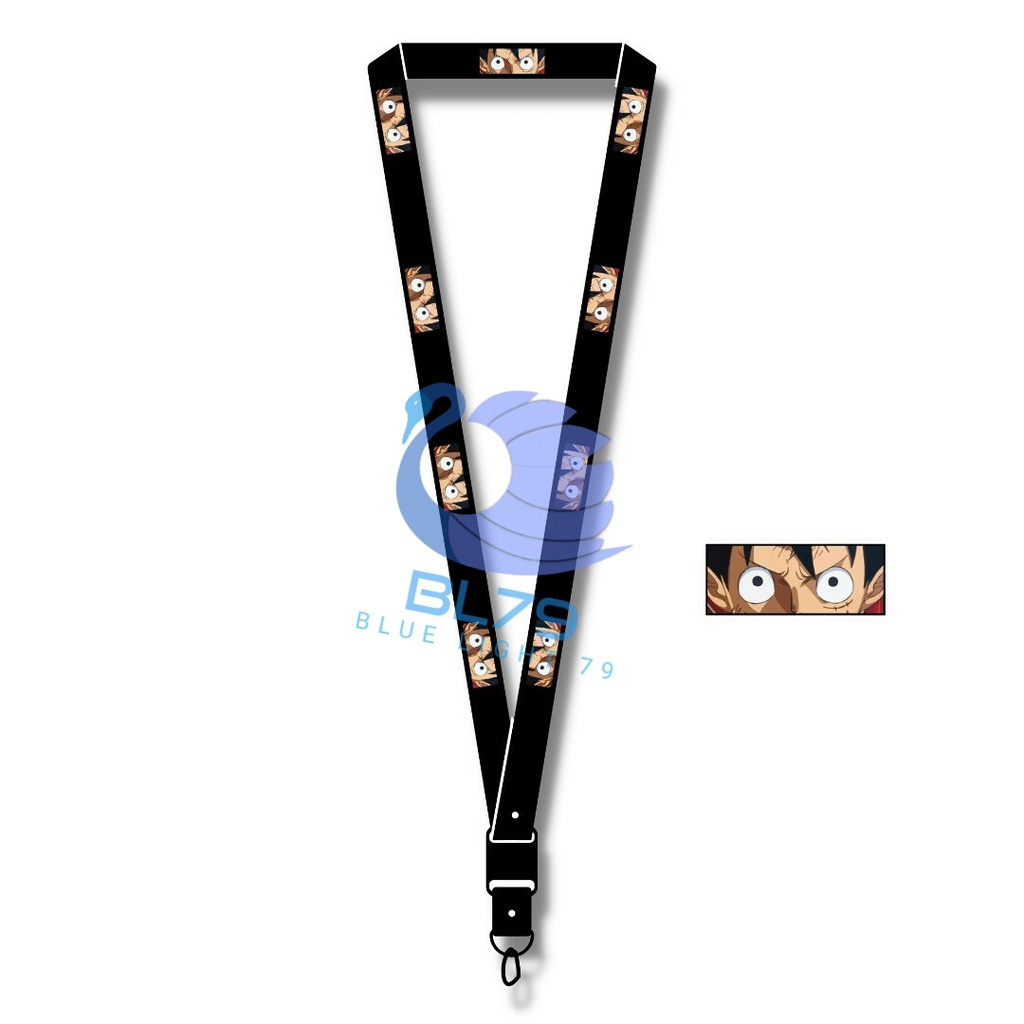 Jual Lanyard ONE PIECE ANIME CHARACTER LUFFY ID Card ANIME CUTE TALI ...