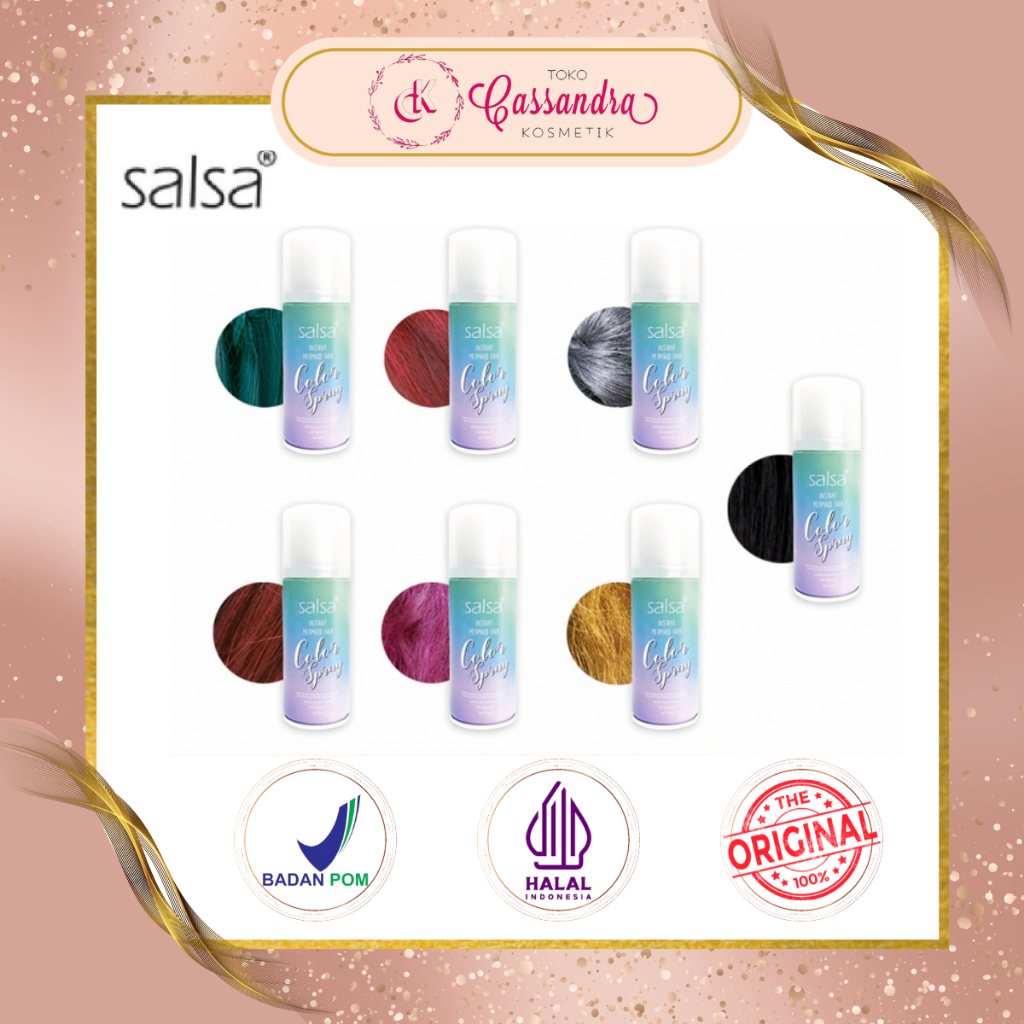 Jual SALSA INSTANT MERMAID HAIR COLOR SPRAY - PEWARNA RAMBUT INSTAN ...