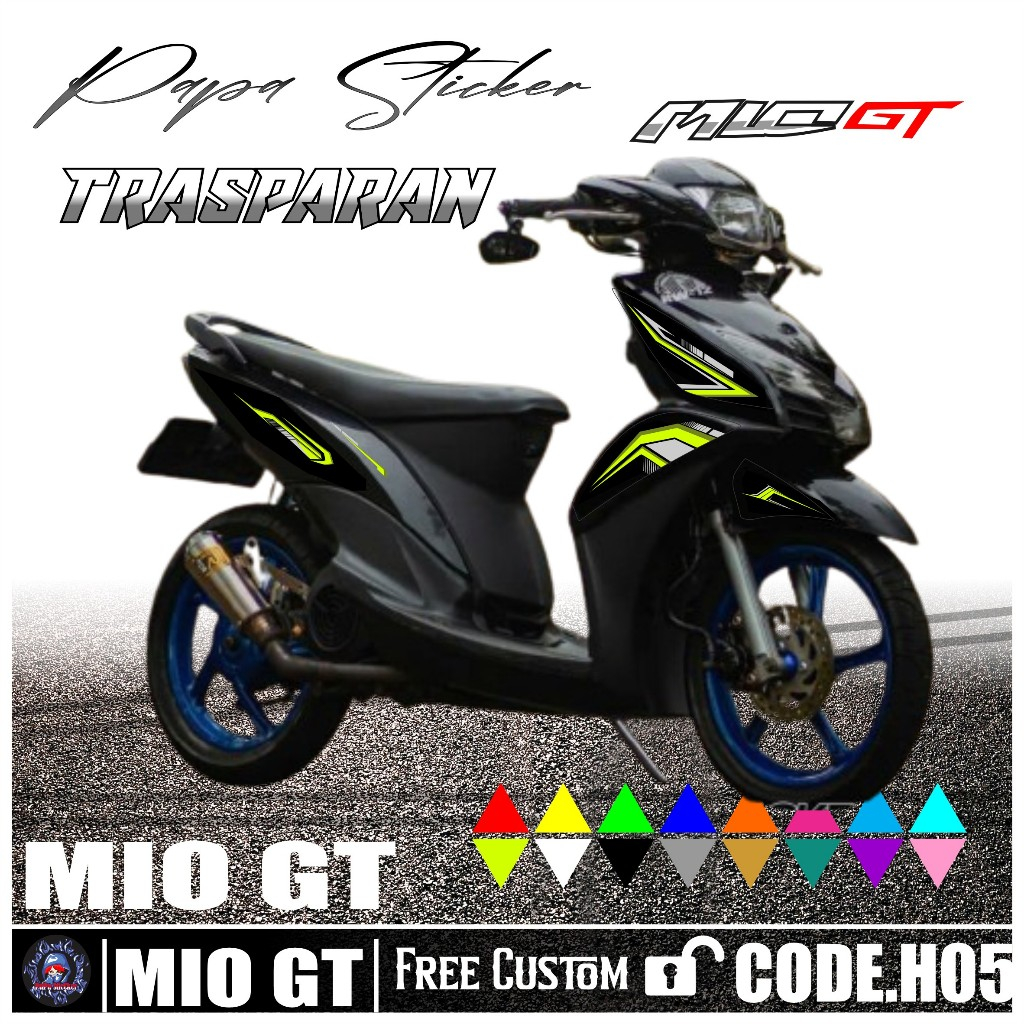 Jual Transparan Striping MIO GT STICKER MOTIF SIMPLE Transparan papa H05 | Shopee Indonesia