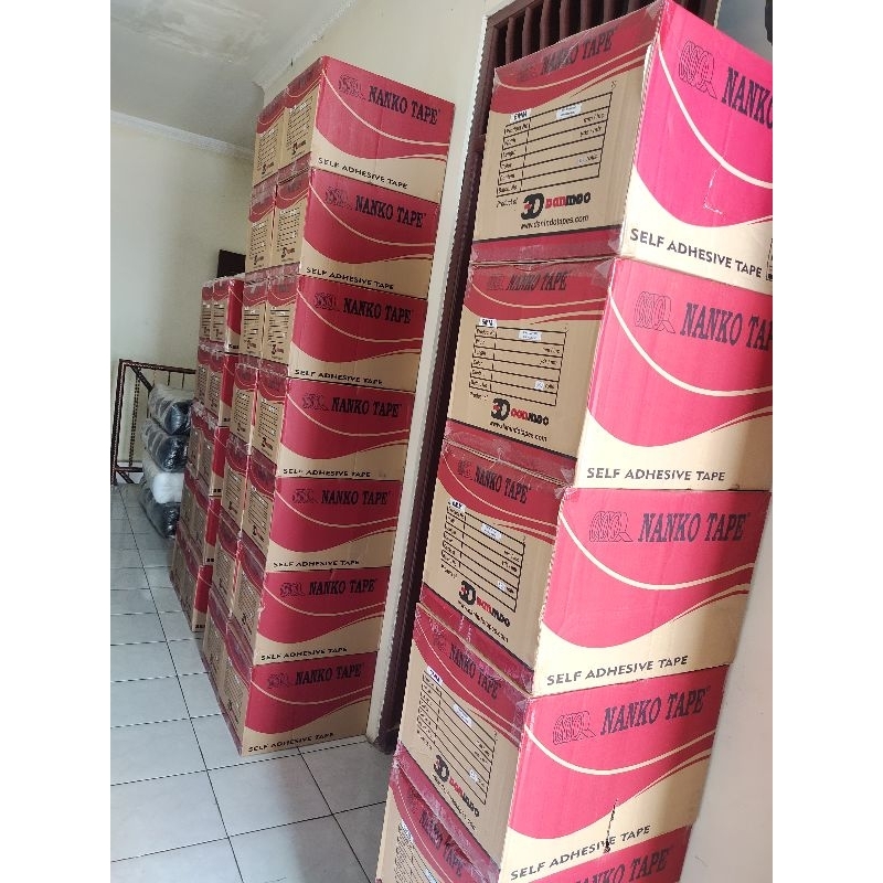 Jual (1 DUS) Double Tape NANKO TAPE isi 12 slop ukuran 4mm, 5mm, 6mm ...