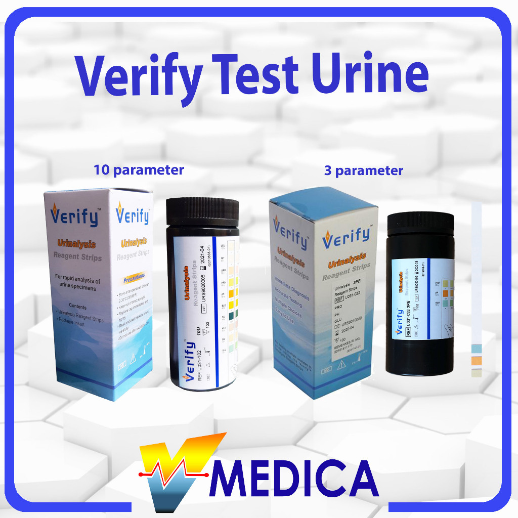 Jual Test Urine Verify Urinalysis / Test Air Kencing 3 Parameter dan 10 ...