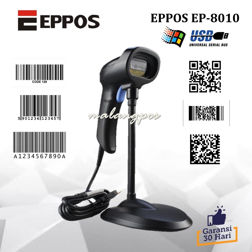 Jual Barcode Scanner EPPOS 1D/2D EP8010 Scanner Barcode Murah | Shopee Indonesia