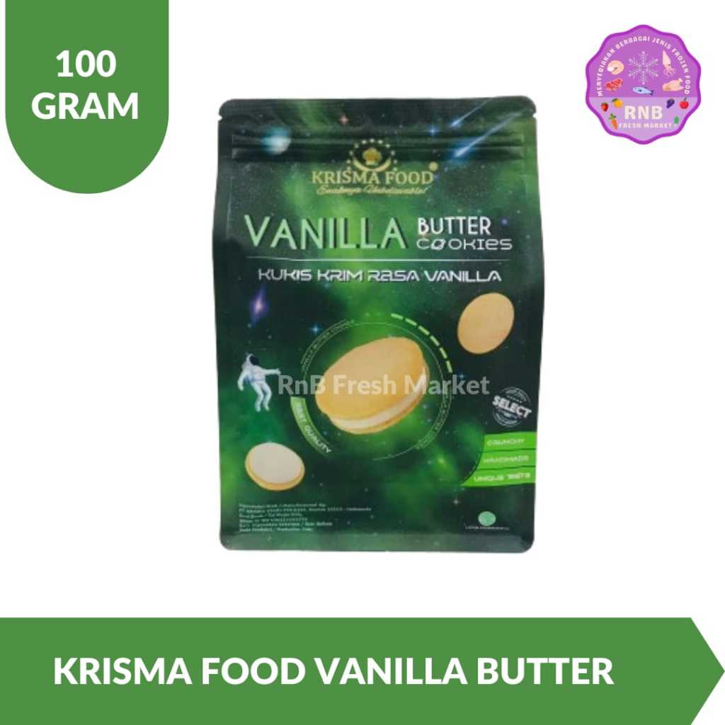 Jual Krisma Food Vanilla Butter Cookies Netto 100 Gram | Shopee Indonesia
