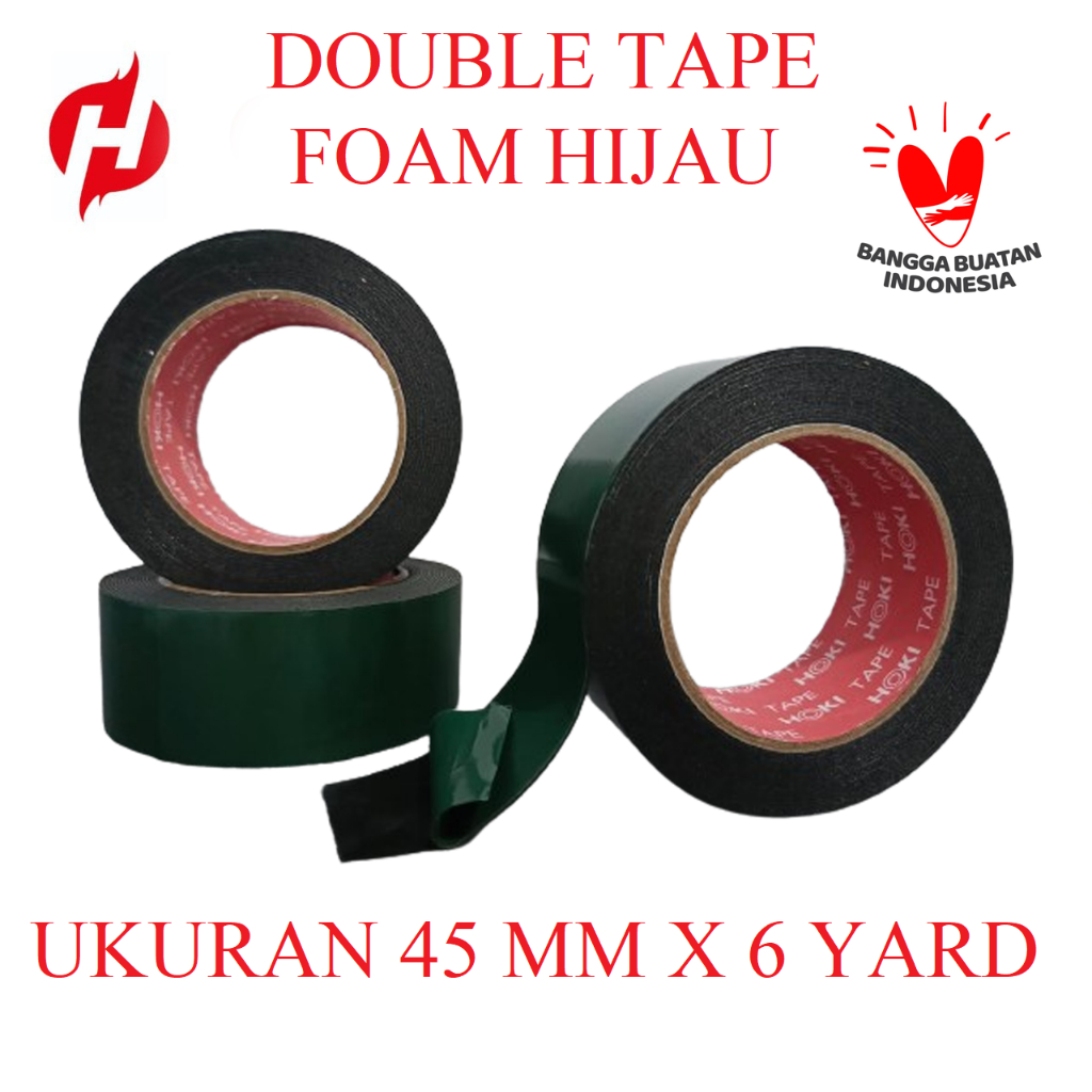 Jual Double 45m*5 yard full 888 Tape Busah Isolasi Double tape foam ...
