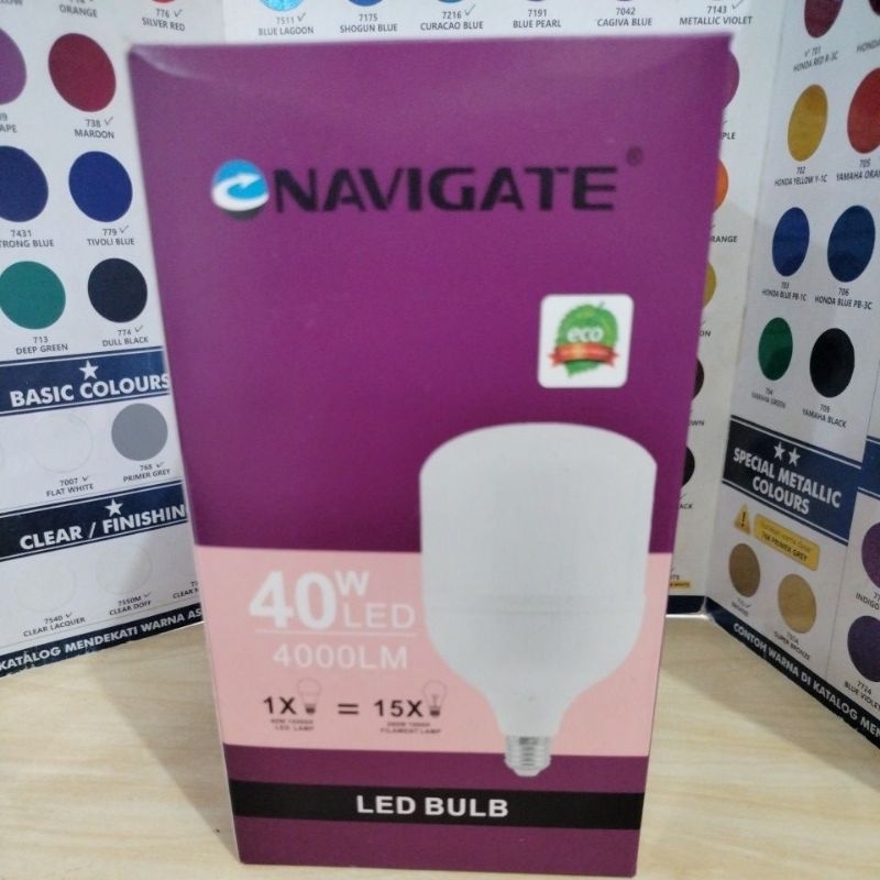 Jual Lampu LED BULB Capsul / Petak 40 Watt Navigate | Shopee Indonesia