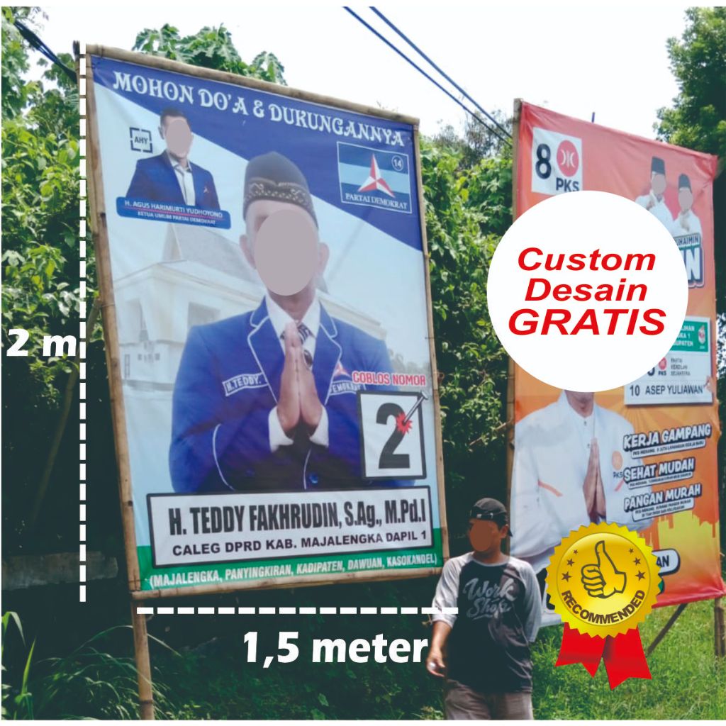 Jual BALIHO BACKDROP BANNER SPANDUK UKURAN 1,5 X 2 METER DESAIN GRATIS ...