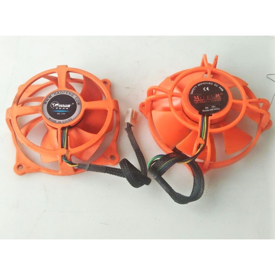 Jual Fan Dc Ex Pc Orange 12v Diameter 8cm Shopee Indonesia