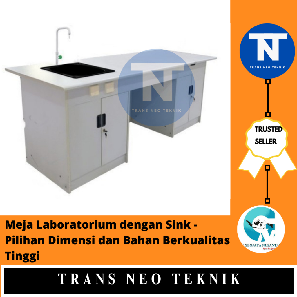 Jual Meja Laboratorium dengan Sink - Pilihan Dimensi dan Bahan ...